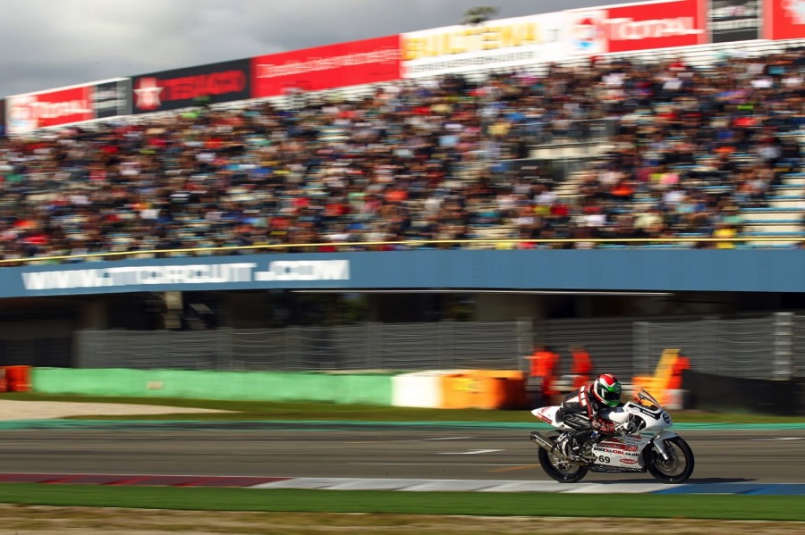Rory on Podium in Moriwaki 250 Junior Cup Wildcard ride at BSB Assen ...
